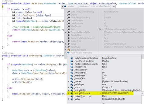 c read raw date string in a custom jsonconverter of stack