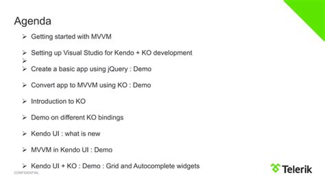 Slides Of Webinar Kendo Ui And Knockoutjs