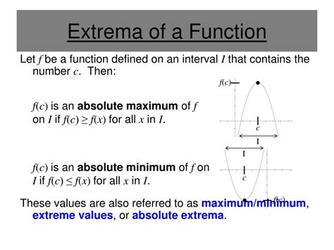 Ppt Section 3 1 Extrema On An Interval Powerpoint Presentation Free Download Id 2100854