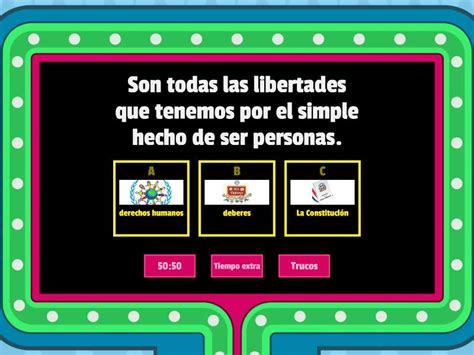Derechos Y Deberes Gameshow Quiz Derechos Y Deberes Gameshow Quiz
