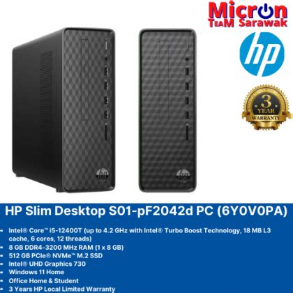Hp Slim Desktop S Pf D Pc Y V Pa I Gb Gb W H Office H S Free E Wallet