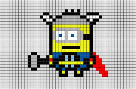 Thor Minion Pixel Art From Minion Thor Cute