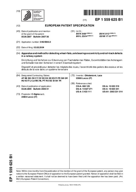 Apparatus And Method For Detecting Wheel Flats Axle Bearings Eccentricity And Rail Track