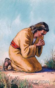 Biblical Man Praying Religious Art
