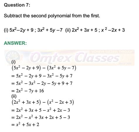 education chapter 3 polynomials problem set no 3 mathematics part i