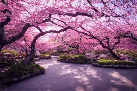 Cherry Blossom Forest Wallpapers 4k Hd Backgrounds On Wallpaperbat
