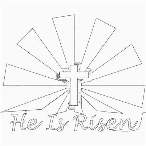 He Is Risen Coloring Pages