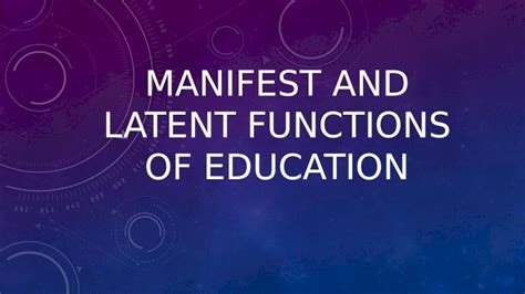 Pptx Manifest And Latent Function Presentation Dokumentips