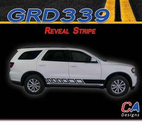 2010 2018 Dodge Durango Reveal Rocker Stripe Vinyl Striping Graphic Kit