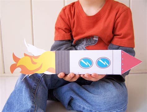 printable rocket papercraft etsy rocket papercraft printable crafts