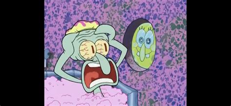 Squidward Screaming In The Bathtub