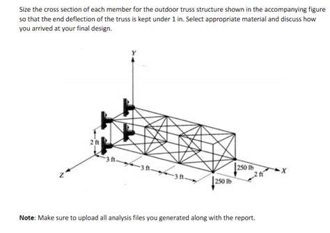 Please Use Ansys Workbench Software To Solve It Size The Cross Course Hero