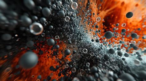 3d Rendering Of A Closeup Of A Collision Between Two Galaxies The Collision Has Created A