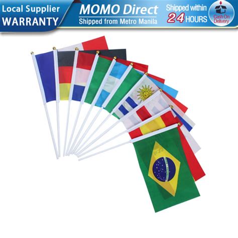 32pcs 14 21 Cm International World Flaglets Hand Held Small International World Flags Lazada Ph