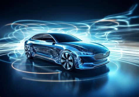 Technological Concept For A Contemporary Electric Car Renewable Energy