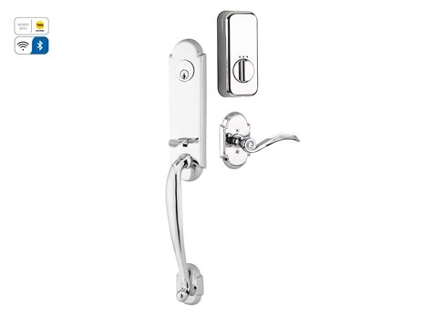 Emtek Richmond Handleset With Empowered Motorized Smart Lock Upgrade Emp4313