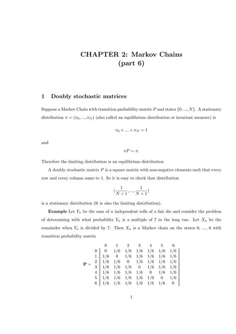 Chapter 2 Markov Chains Part 6