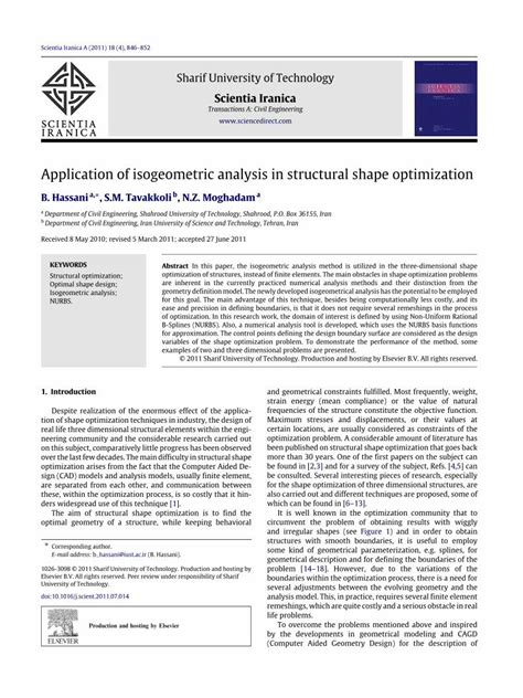 PDF Application Of Isogeometric Analysis In Structural Shape Optimization DOKUMEN TIPS