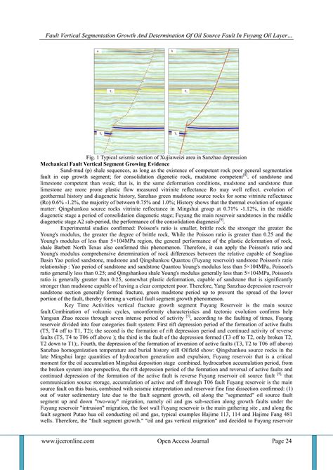 Fault Vertical Segmentation Growth And Determination Of Oil Source