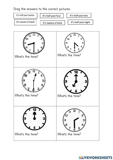 Telling Time Online Exercise For Grade 3 Live Worksheets Worksheets Library