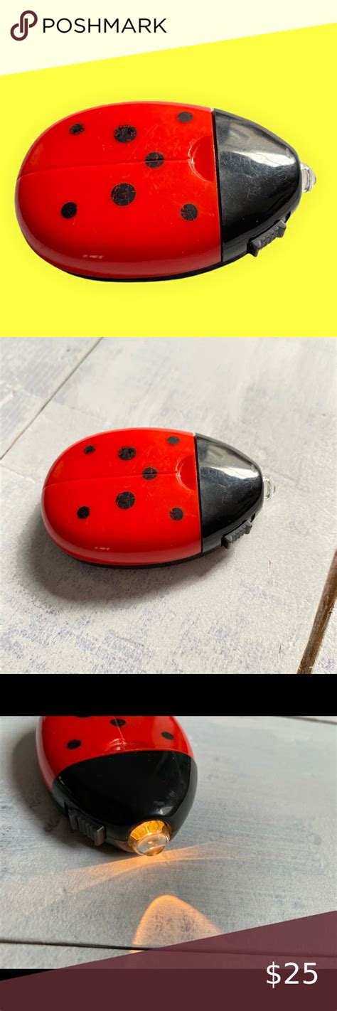80s Ladybug 🐞 Lucky Flashlight Daimon Light Works Made In Germany