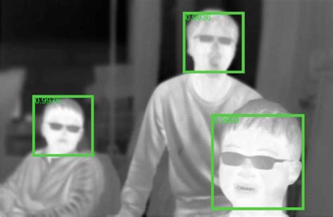 an example of our database that contains multi face thermal images in