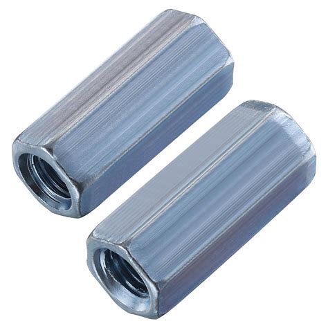 Best 11 Wensilon 10 Pcs 1 2″ 13 Coupling Nuts Zinc Extended Hexagon