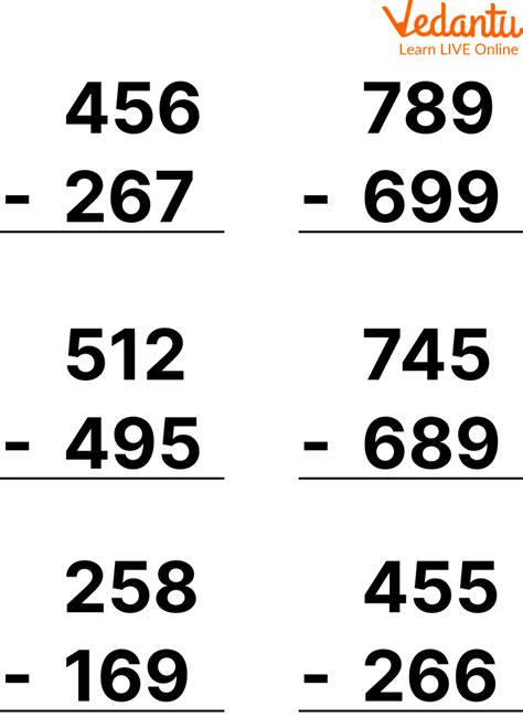 Subtracting 3 Digit Numbers With Borrowing Made Easy