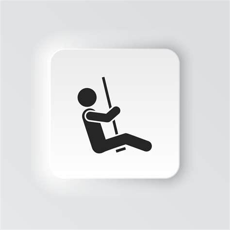 Rectangle Button Icon Swings Man Button Banner Rectangle Badge Interface For Application