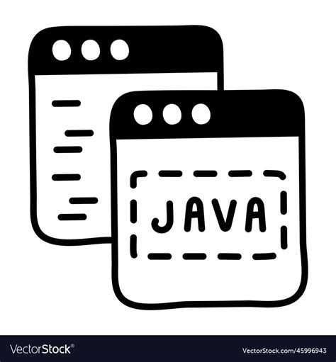 Java Files Royalty Free Vector Image Vectorstock