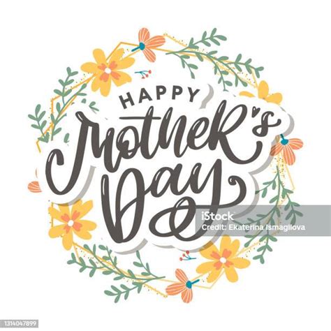 화려한 꽃 장식 배경에 세련된 텍스트 어머니의 날 우아한 인사말 카드 디자인 꽃 식물에 대한 스톡 벡터 아트 및 기타 이미지 꽃 식물 낮 디자인 Istock