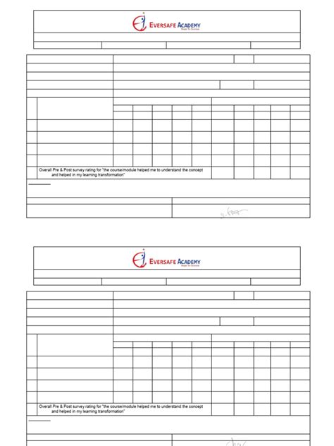 Course Evaluation Form Template Pdf Learning Cognition