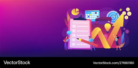 Project Planning Concept Banner Header Royalty Free Vector