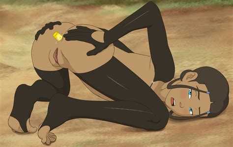 Rule 34 1girls Anal Anal Insertion Anus Juice Avatar The Last Airbender Blue Eyes Blush Brown