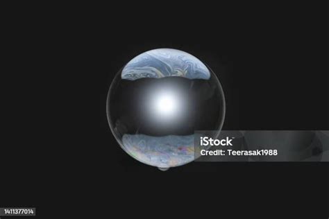 Beautiful Soap Bubbles Animation Graphics On Black Background Abstract Soap Bubbles With