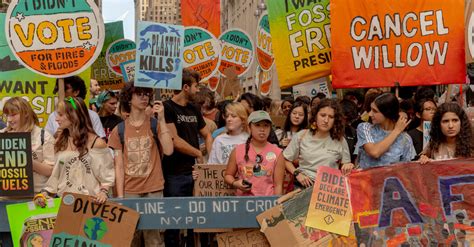 Climate Protesters March On New York Calling For End To Fossil Fuels