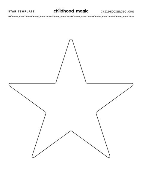 Small Star Template Printable Free Templates Free