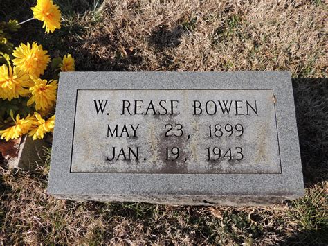 Wesley Rease Bowen 1899 1943 Memorial Find A Grave