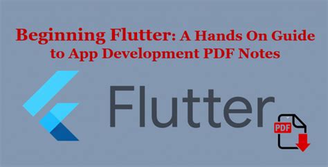 beginning flutter guide notes pdf genial code