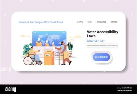 Accessible Voting Stock Vector Images Alamy