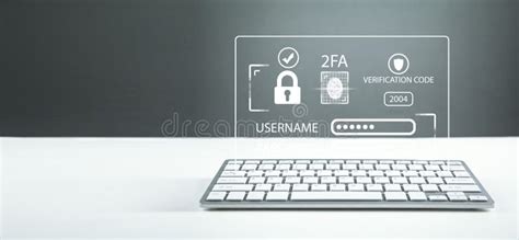 Two Factor Authentication 2fa Security Personal Data Security Stock