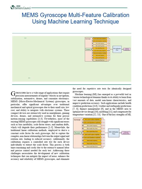 Mems Gyroscope Multi Feature Calibration Using Mac Pdf Gyroscope Machine Learning