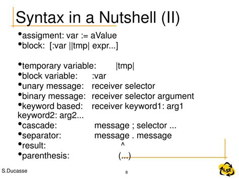 Ppt Smalltalk In A Nutshell Powerpoint Presentation Free Download