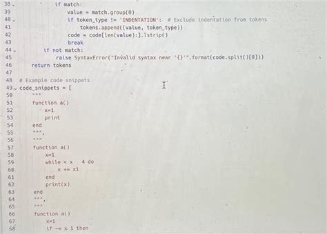 Solved Develop A Complete Parser In Python To Go Along With