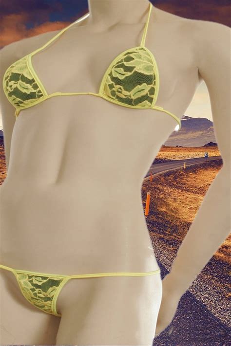 Lacey Poolside G String Lingerie Bikini With Cathys