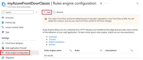tutorial configure rules engine azure front door microsoft learn