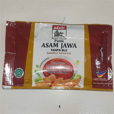 Adabi Tamarind Paste 40g Sachet Seedless Adabi Tamarind Paste 40g Seedless Shopee Philippines
