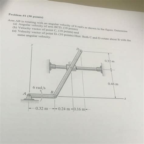 Solved Problem Points Arm AB Is Rotating With An Chegg