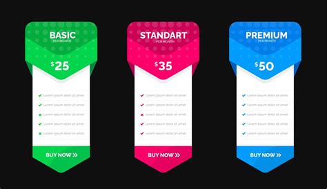Premium Vector Ui Ux App Pricing Chart Table Subscription Design Or