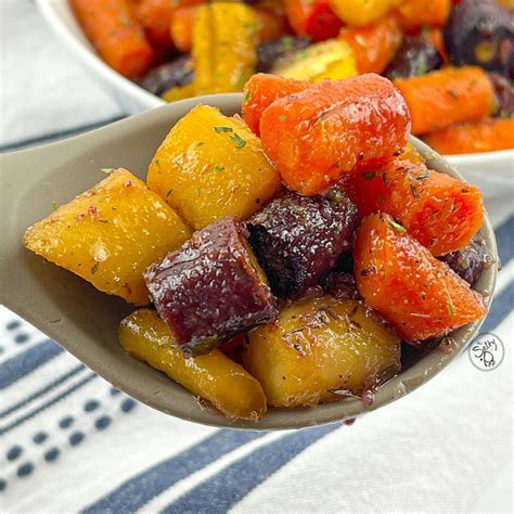 Honey Roasted Rainbow Carrots The Salty Pot